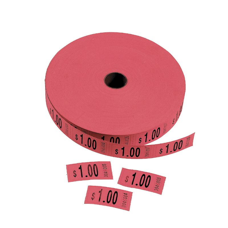 Raffle Tickets Bulk The Ticket Gurus Red Smile Rolls - 2000 Tickets Per ...